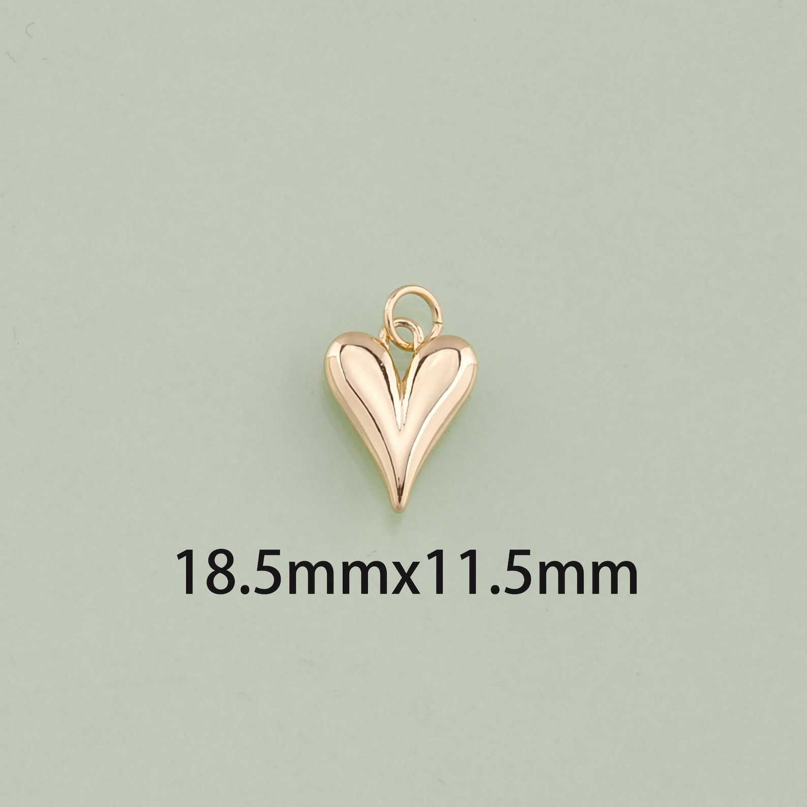 1pcs 18K Gold Filled Heart Pendant Charm for DIY Jewelry Finding ...