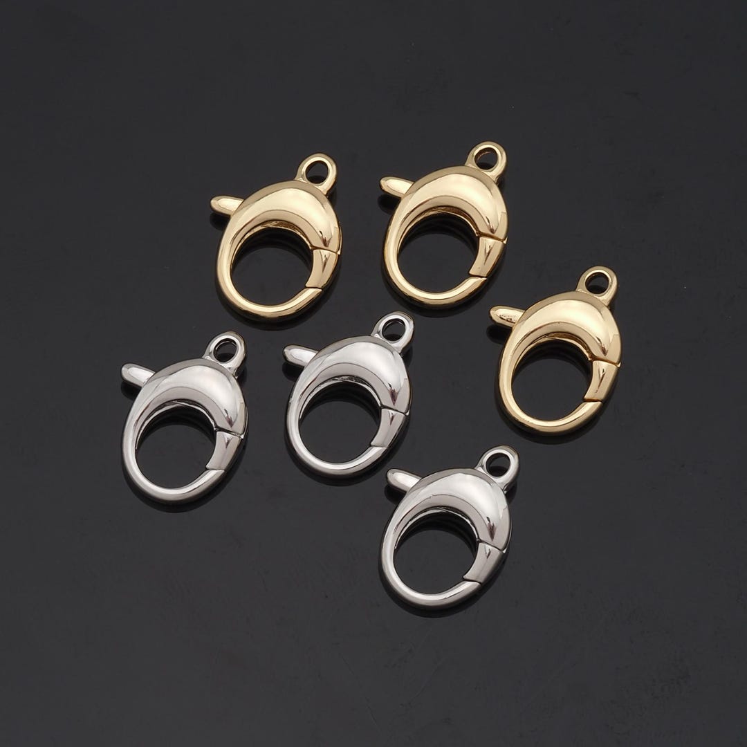 18K Gold Filled Lobster Clasp,carabiner Lock Connector,spring Push Gate ...
