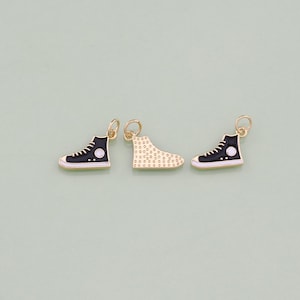 1pcs 18K Gold Filled Shoe Pendant Shoes Charm for DIY Jewelry Finding ...