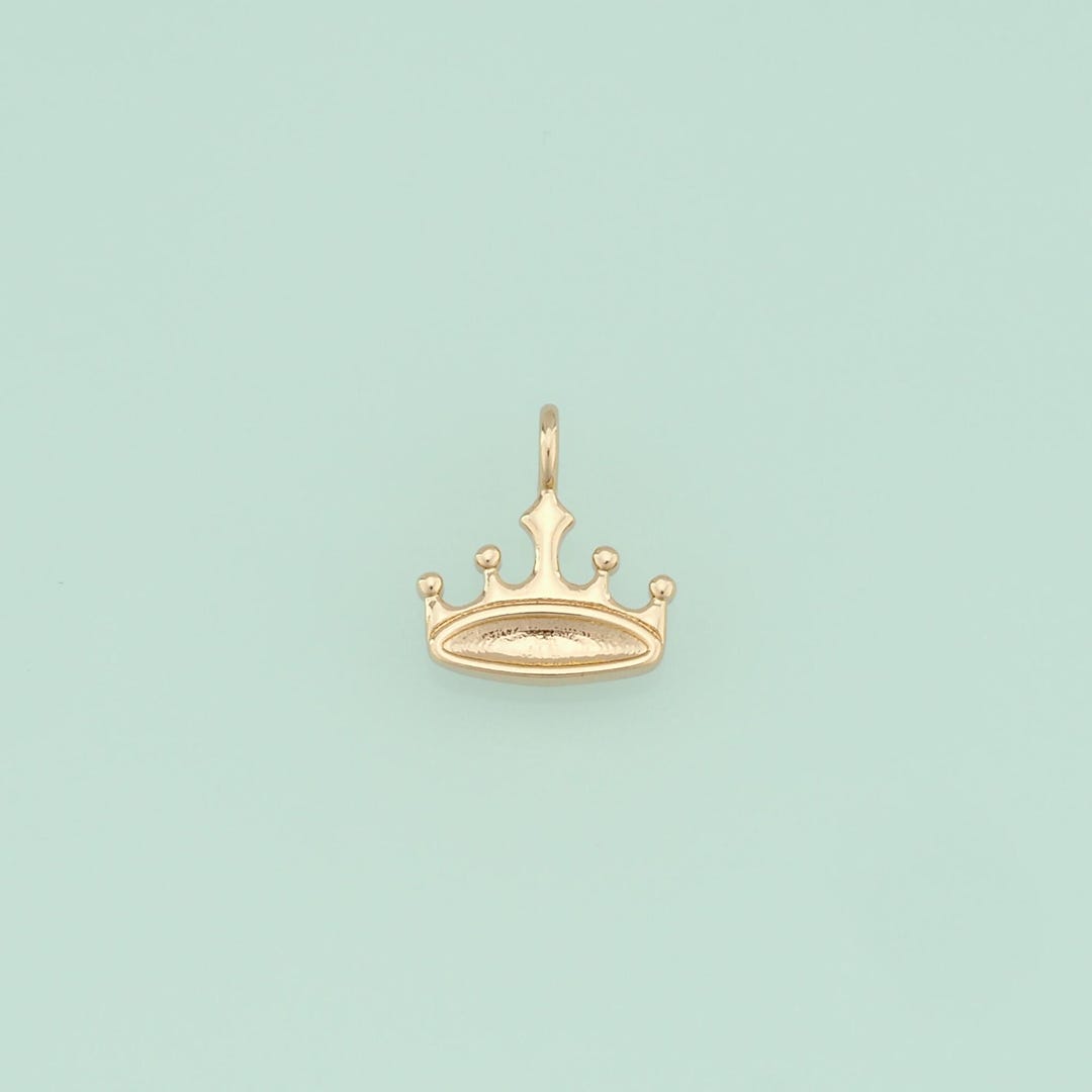 1pcs 18K Gold Filled Crown Pendant Crown Charm for DIY Jewelry Finding ...