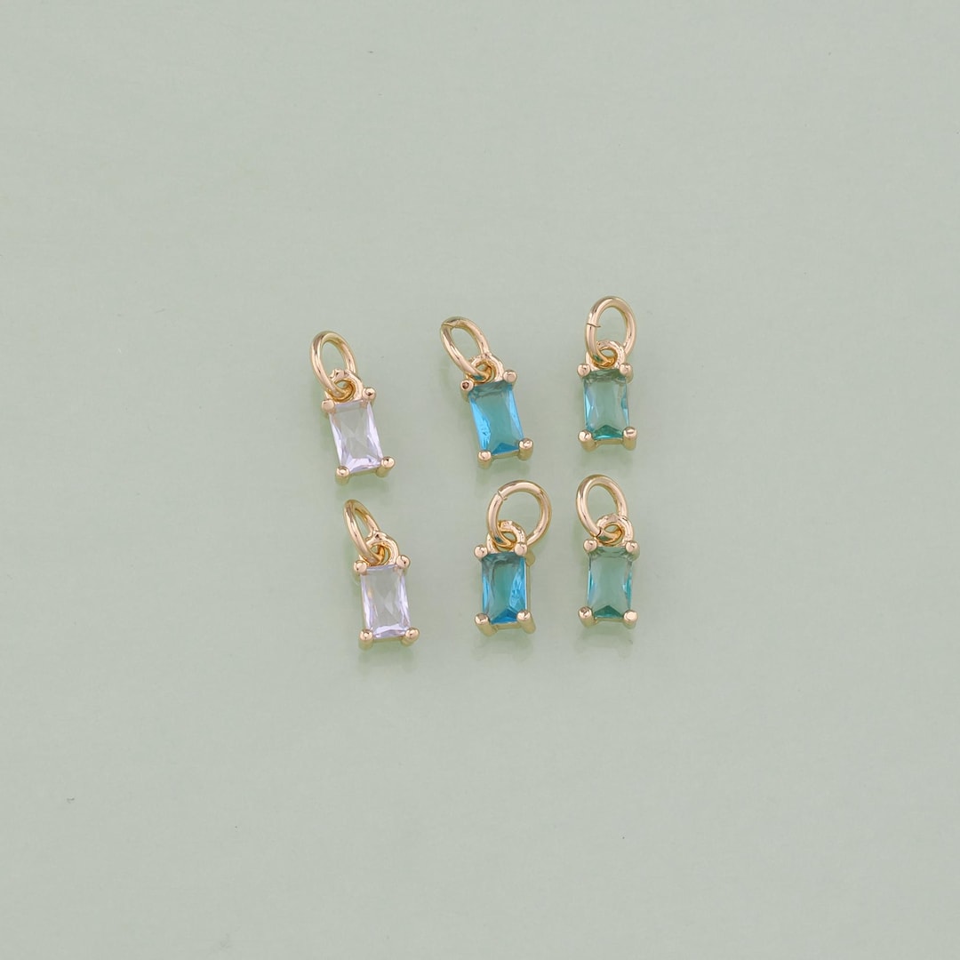 1pcs 18K Gold Filled Rectangle Pendant Rectangle Charm for DIY Jewelry ...