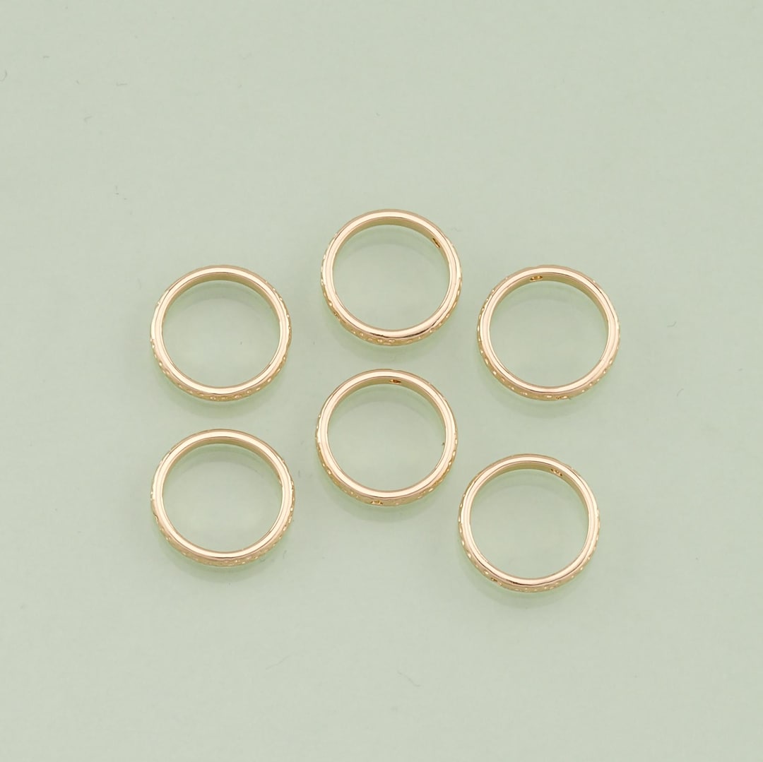 1pcs 18K Gold Filled Circle Bead Frames,beads Pearl Circle Frames for ...