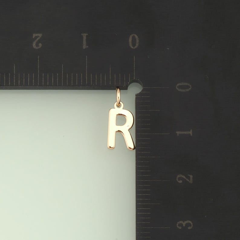 1pcs 18K Gold Filled Heart Letter Pendant Initial Charm for DIY Jewelry ...