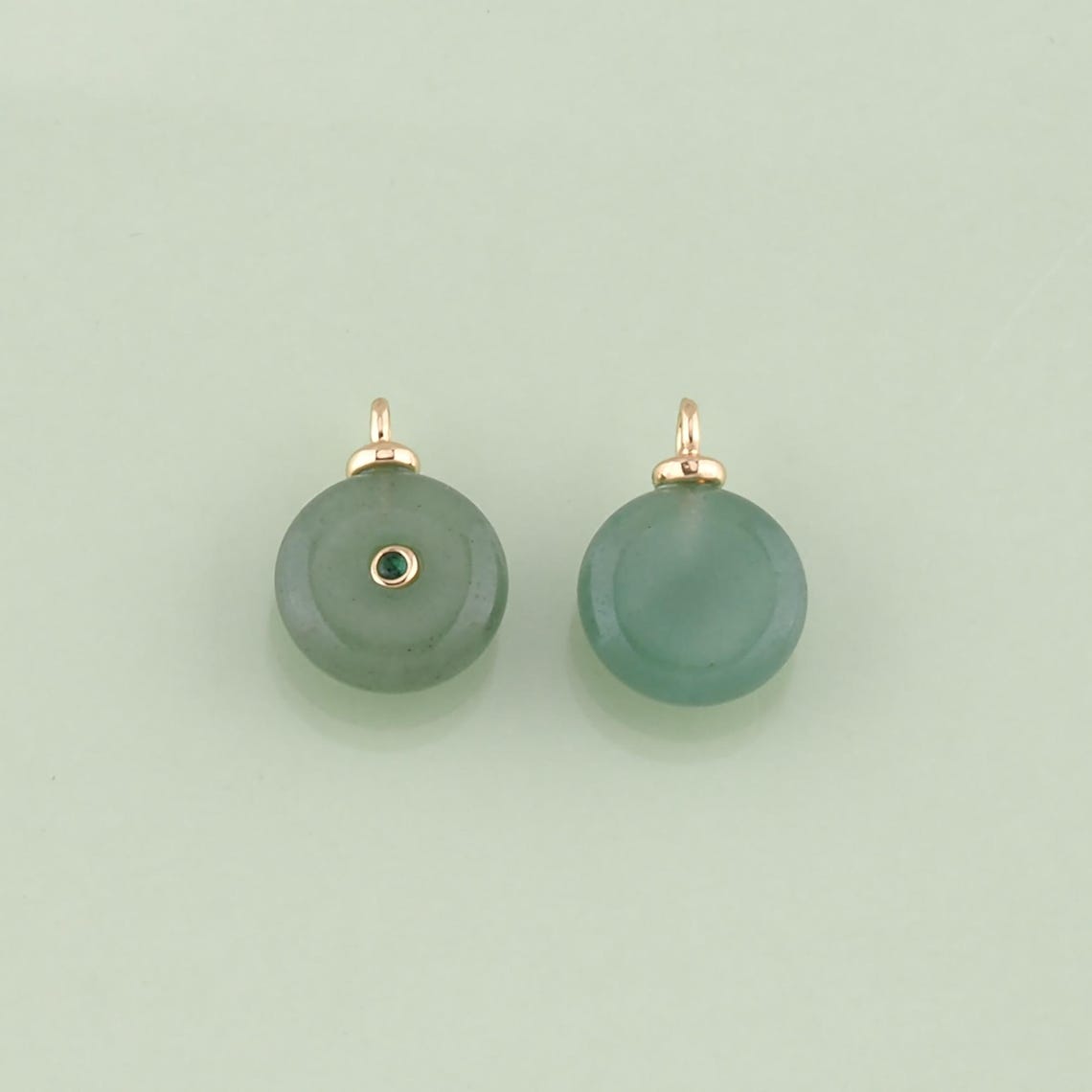 1pcs 18K Gold Filled Natural Stone Pendant Natural Stone Charm for DIY ...