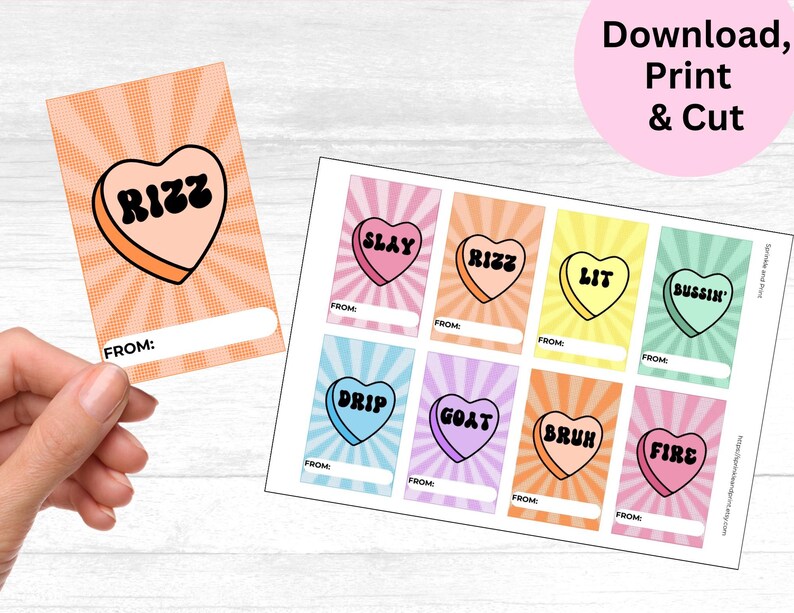 Tween Valentines Day Cards for Kids, Teen Valentines Cards, Gen Z ...