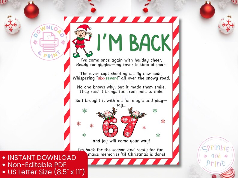 67 Elf Arrival Letter, Elf Back Letter, Elf Welcome Letter Note to Kids ...