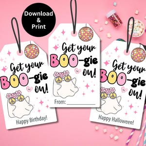 Halloween Treat Tag, Favor Tags, Trick or Treat Tags, Printable PDF ...