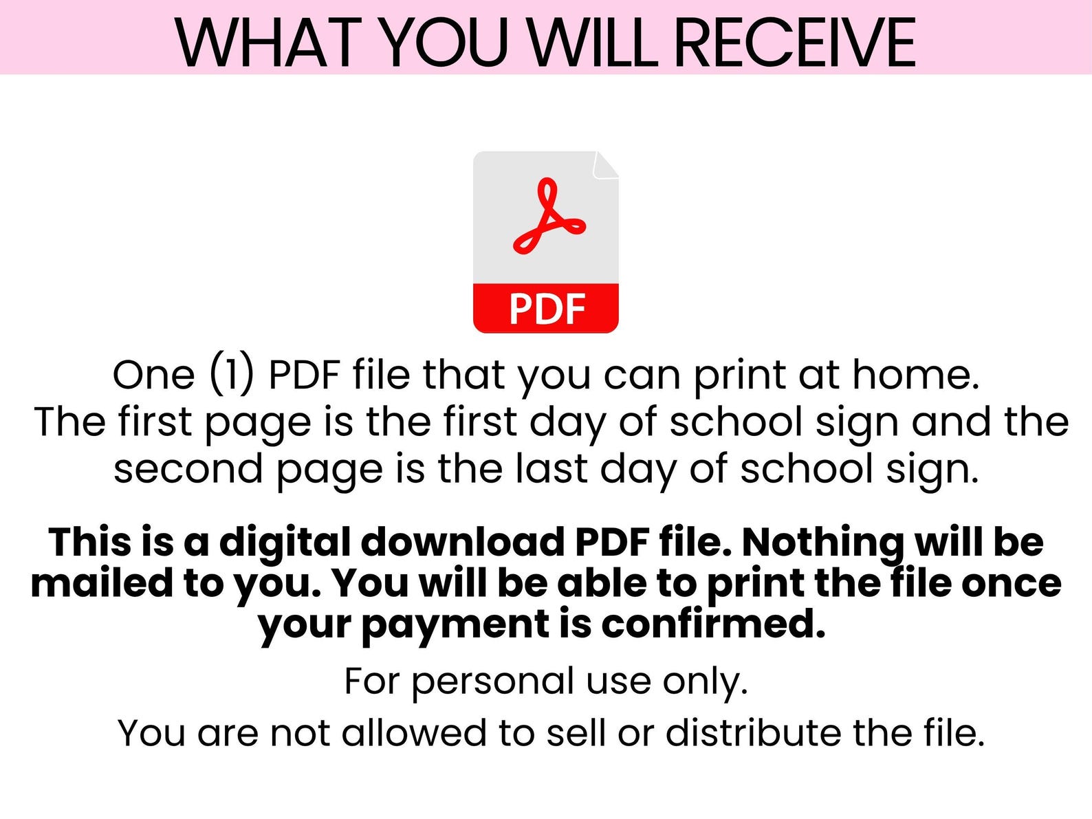 First Day of School Sign First Grade Printable Back to School Sign ...