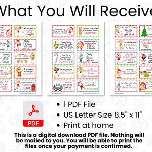 Printable Elf Notes From Elf Note Cards Elf Letter Message, Digital ...