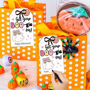 Halloween Treat Tag, Favor Tags, Trick or Treat Tags, Printable PDF ...
