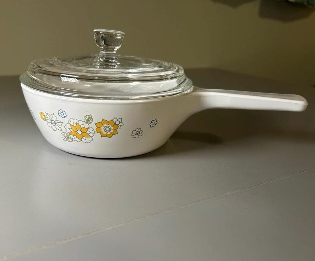 Vintage Corning Ware Small Floral Bouquet (3rd Edition 1971-1974) 1qt P ...