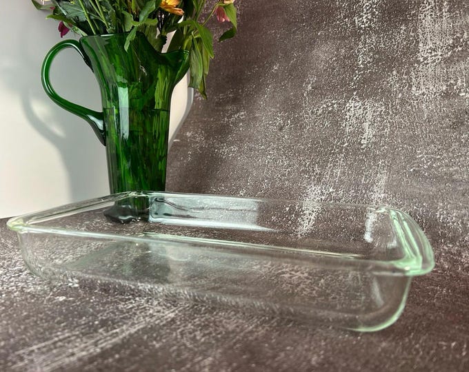 Vintage Pyrex 232-N Clear Glass 2 Quart Casserole Dish or Cake Pan. - Etsy