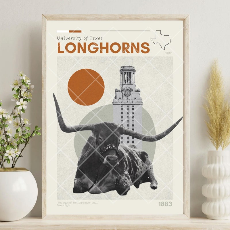 Texas Poster - Etsy