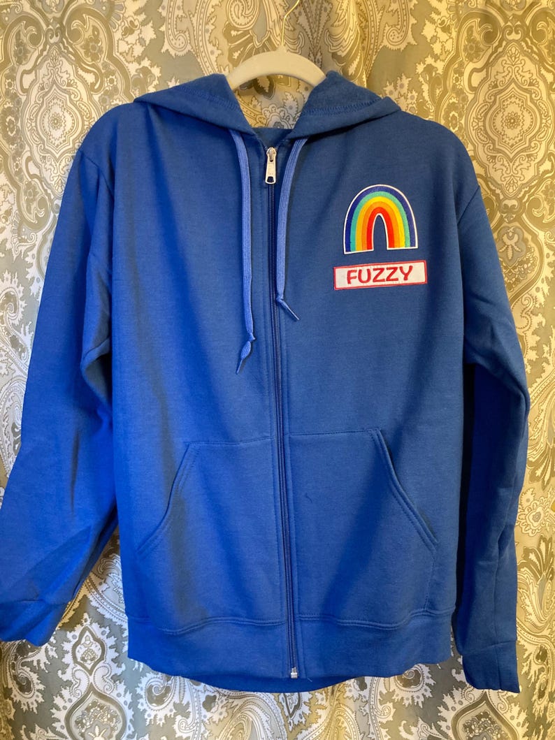 MD Fuzzy Rainbow Hoodie - Etsy