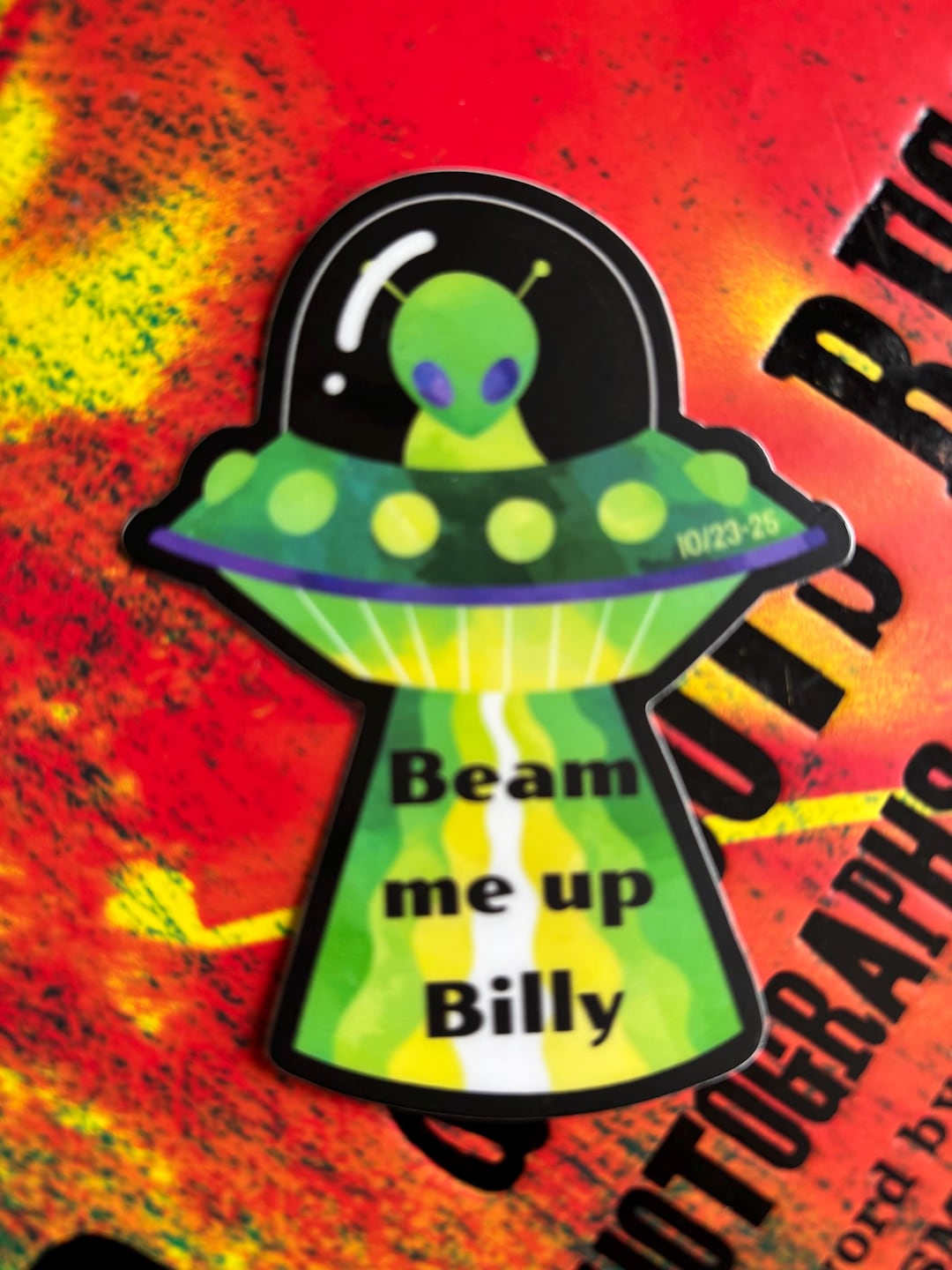 Beam Me Up, Billy Sticker - Etsy