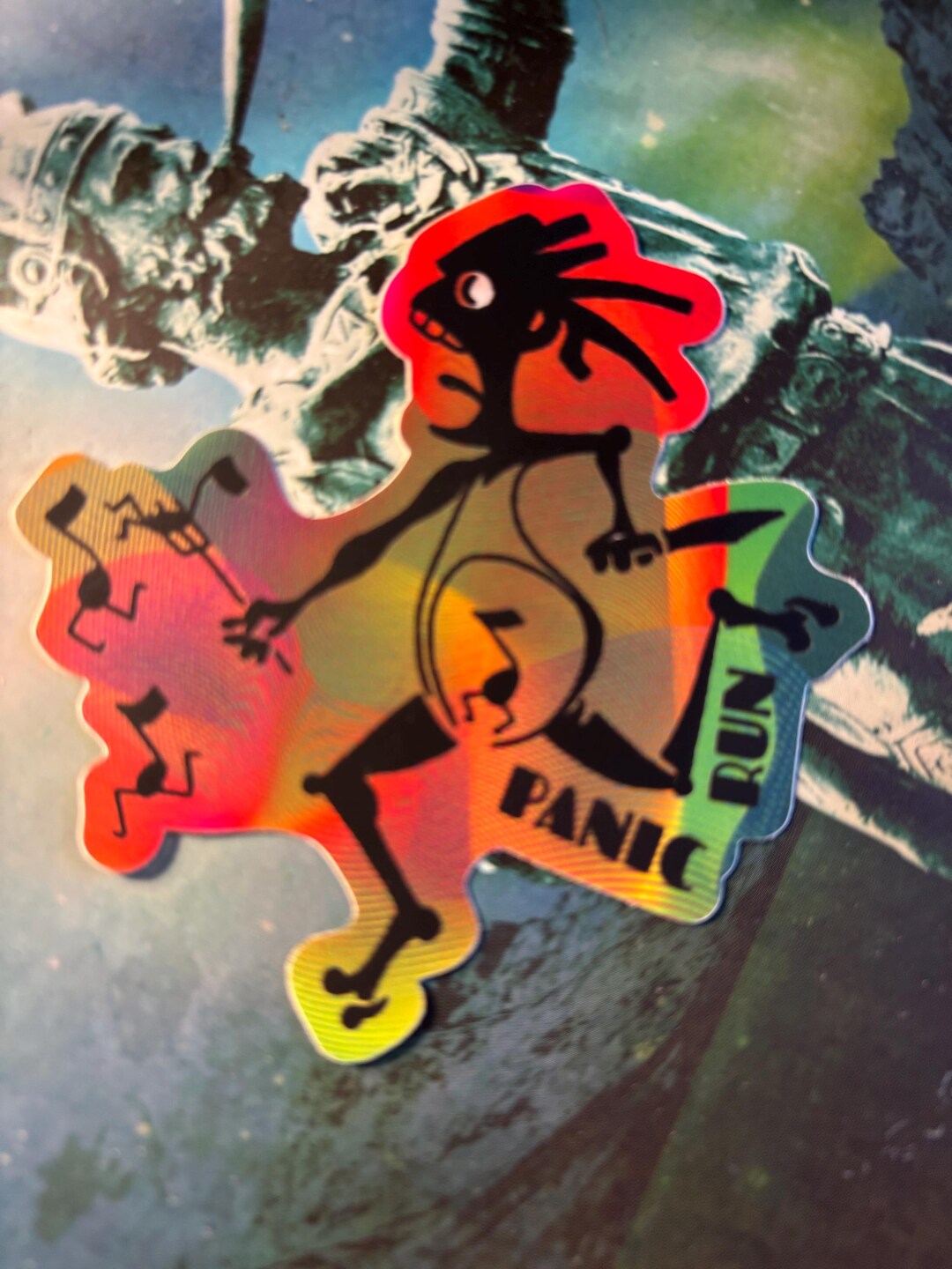 Panic Run Sticker - Etsy