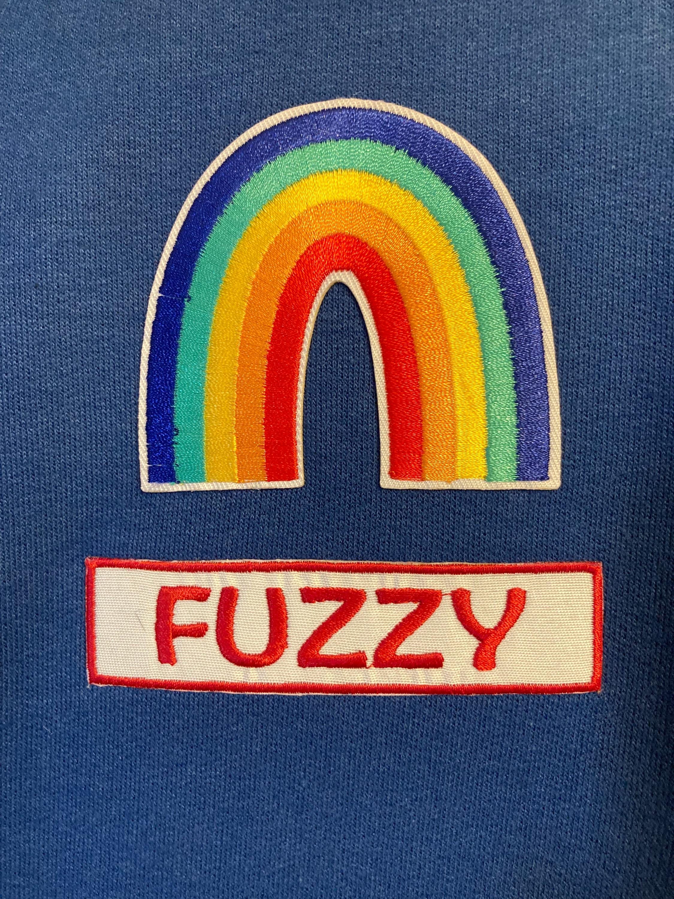MD Fuzzy Rainbow Hoodie - Etsy