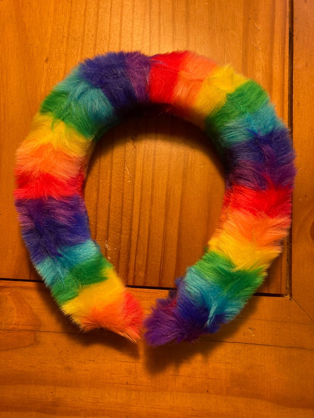 FUZZY Rainbow Headband - Etsy