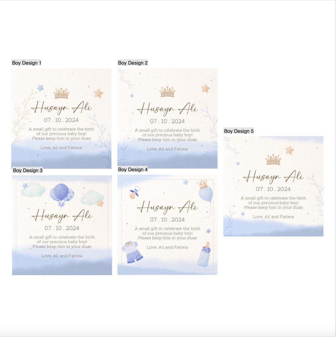 Custom Mithai Box Stickers for Newborn Baby Girl/boy - Etsy UK