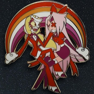 IN HAND Hazbin Hotel Chaggie Enamel Pin - Etsy