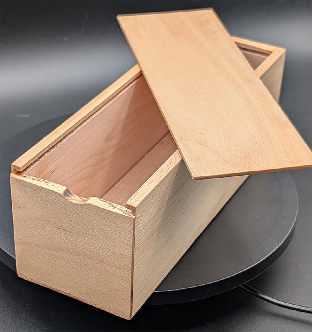 Large Pencil Box With Sliding Cover - Etsy