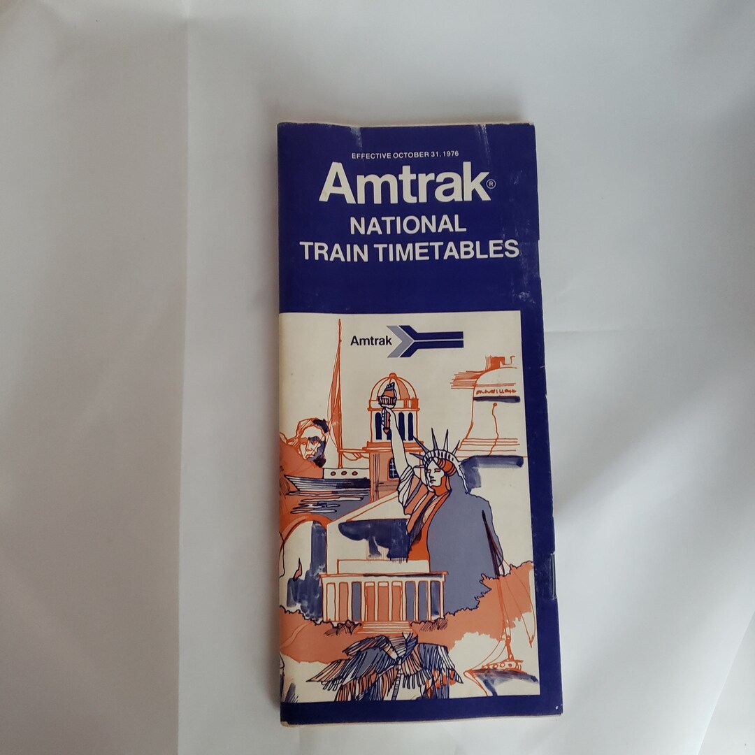 Vintage Amtrak National Train Timetables Passenger Stations - Etsy