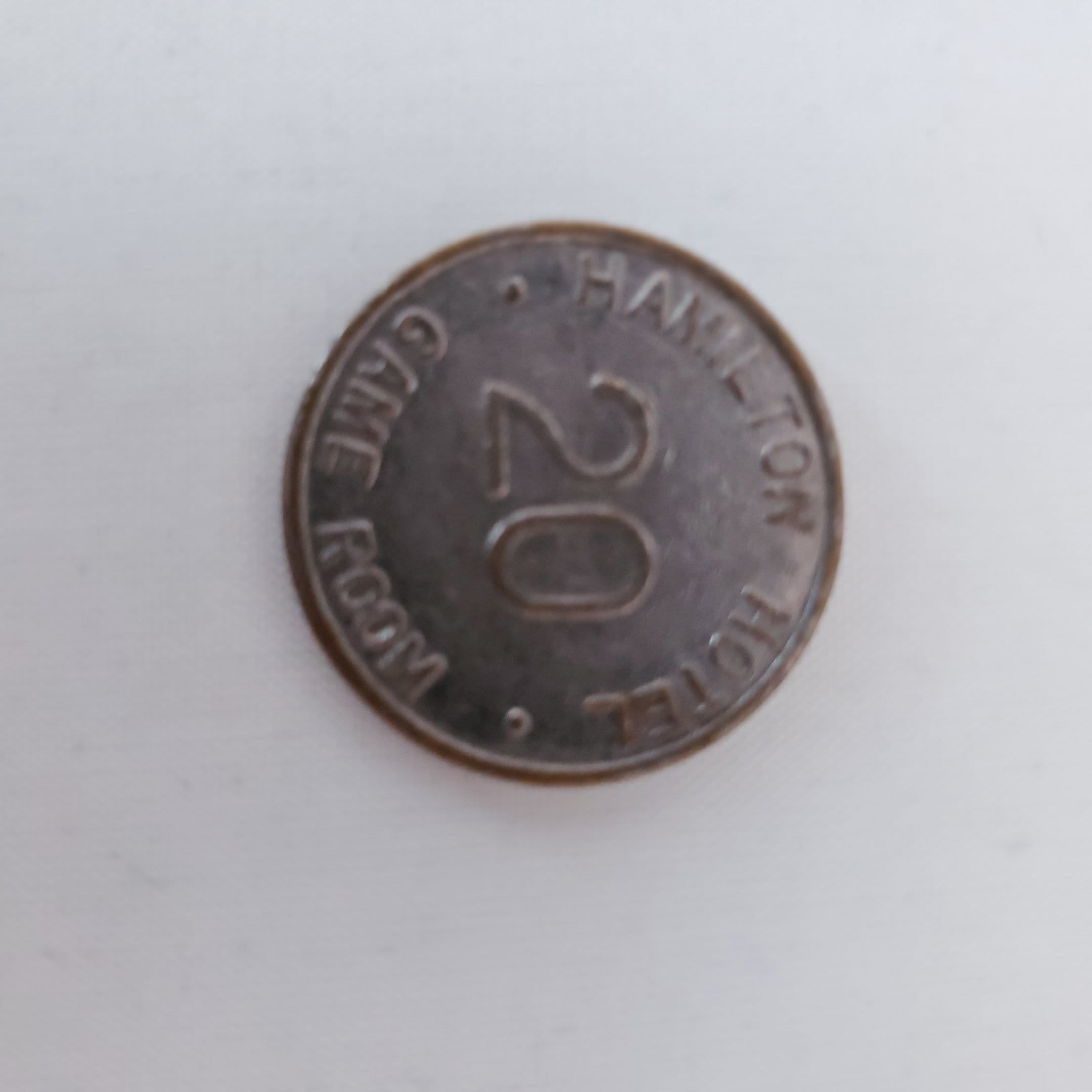 VINTAGE Hamilton Hotel Token South Korea Collectible " Game Room 20 ...