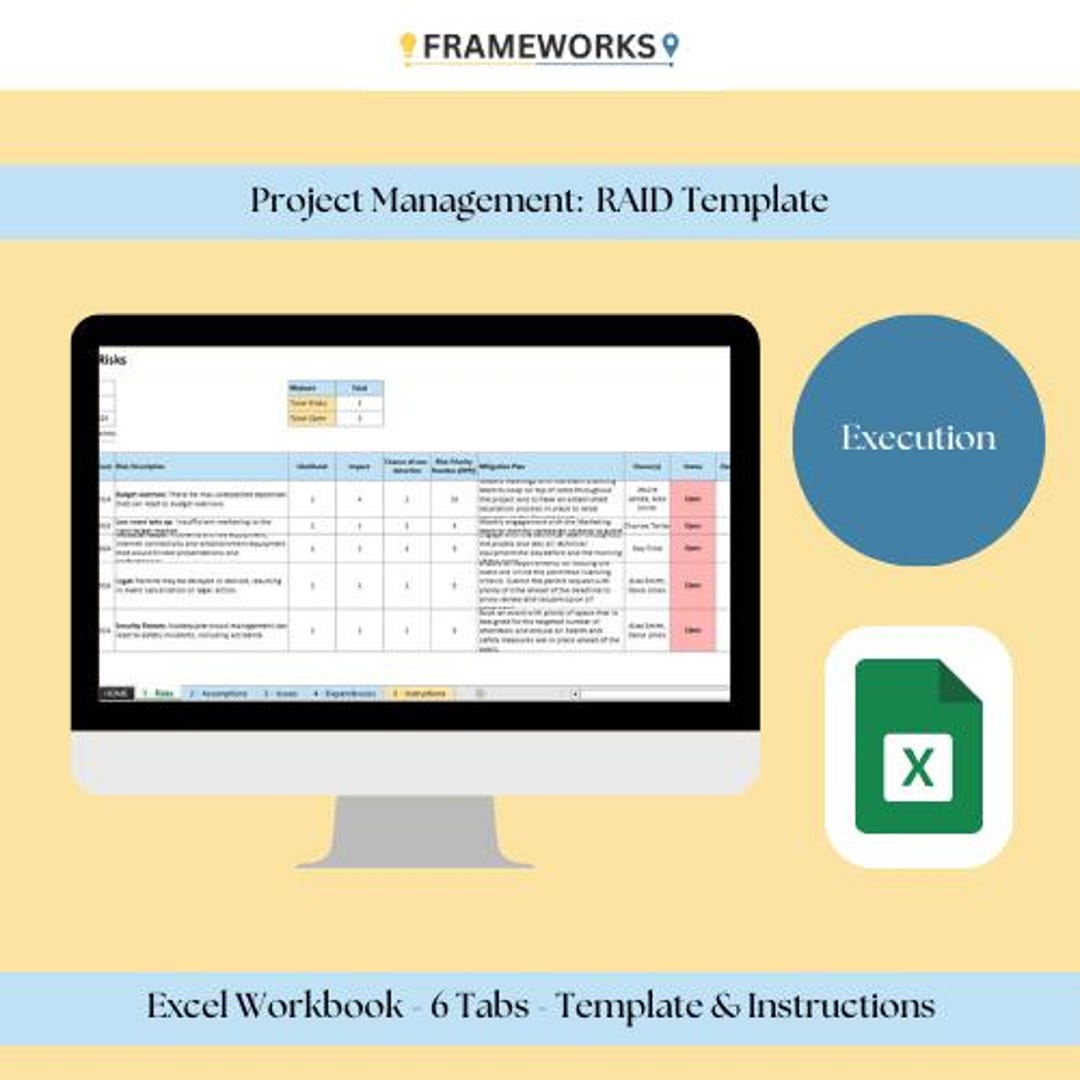 RAID Assessment Template - Etsy