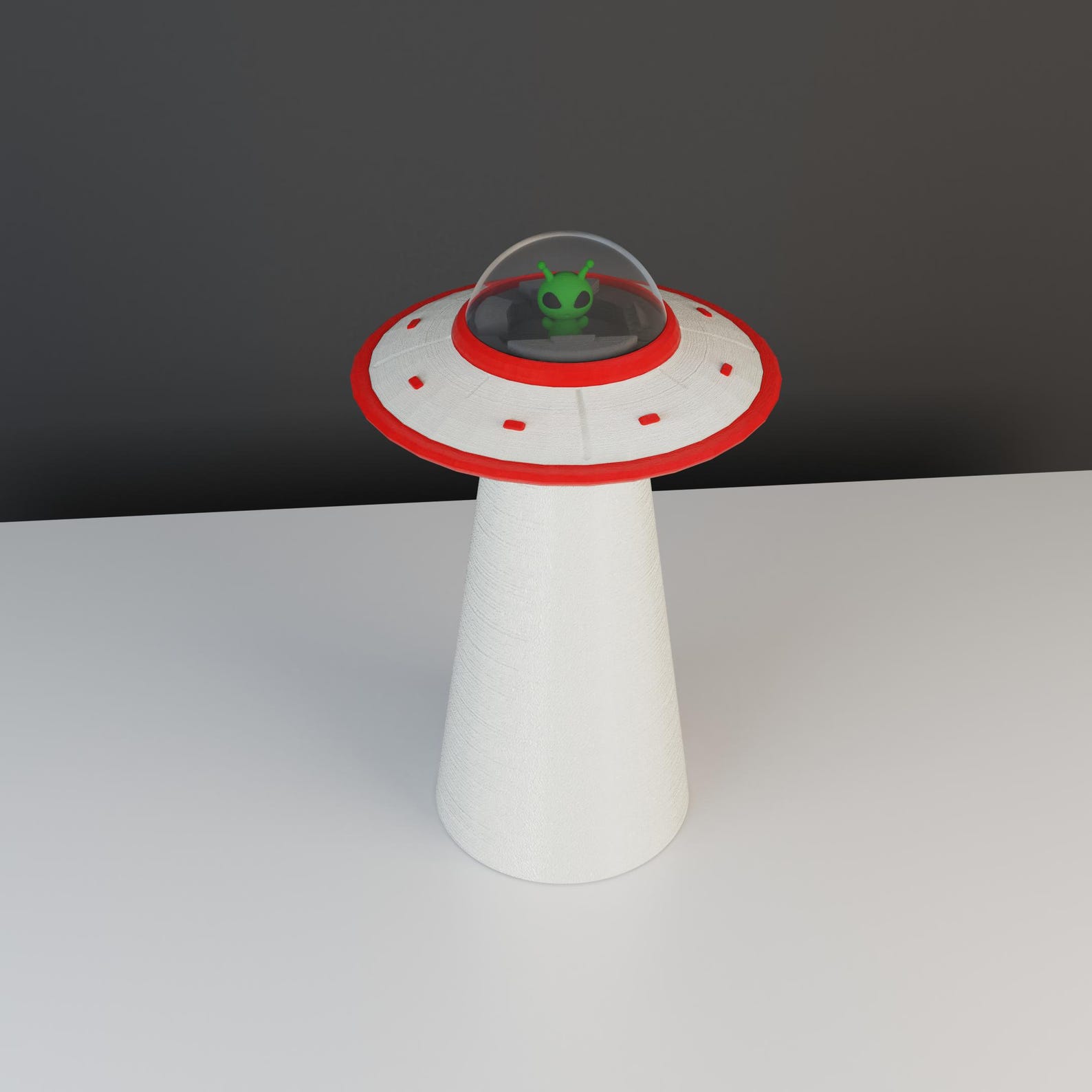 UFO RGB LED Lamp - Changeable Color, Night Lamp, 3D Printed, Usb ...