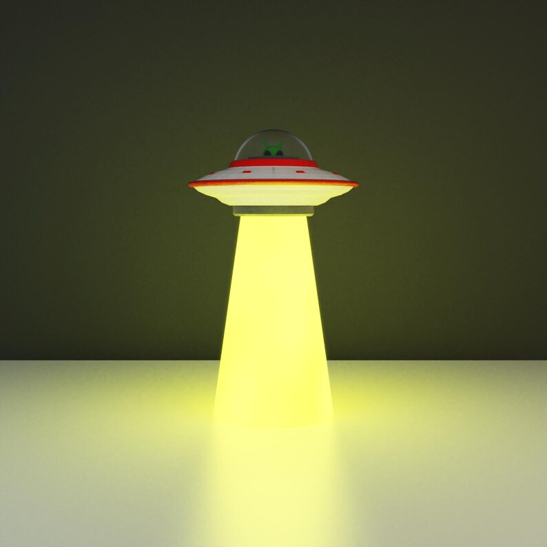 UFO RGB LED Lamp - Changeable Color, Night Lamp, 3D Printed, Usb ...