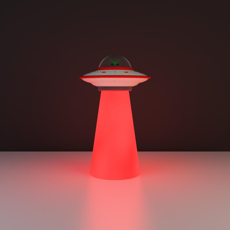 UFO RGB LED Lamp - Changeable Color, Night Lamp, 3D Printed, Usb ...