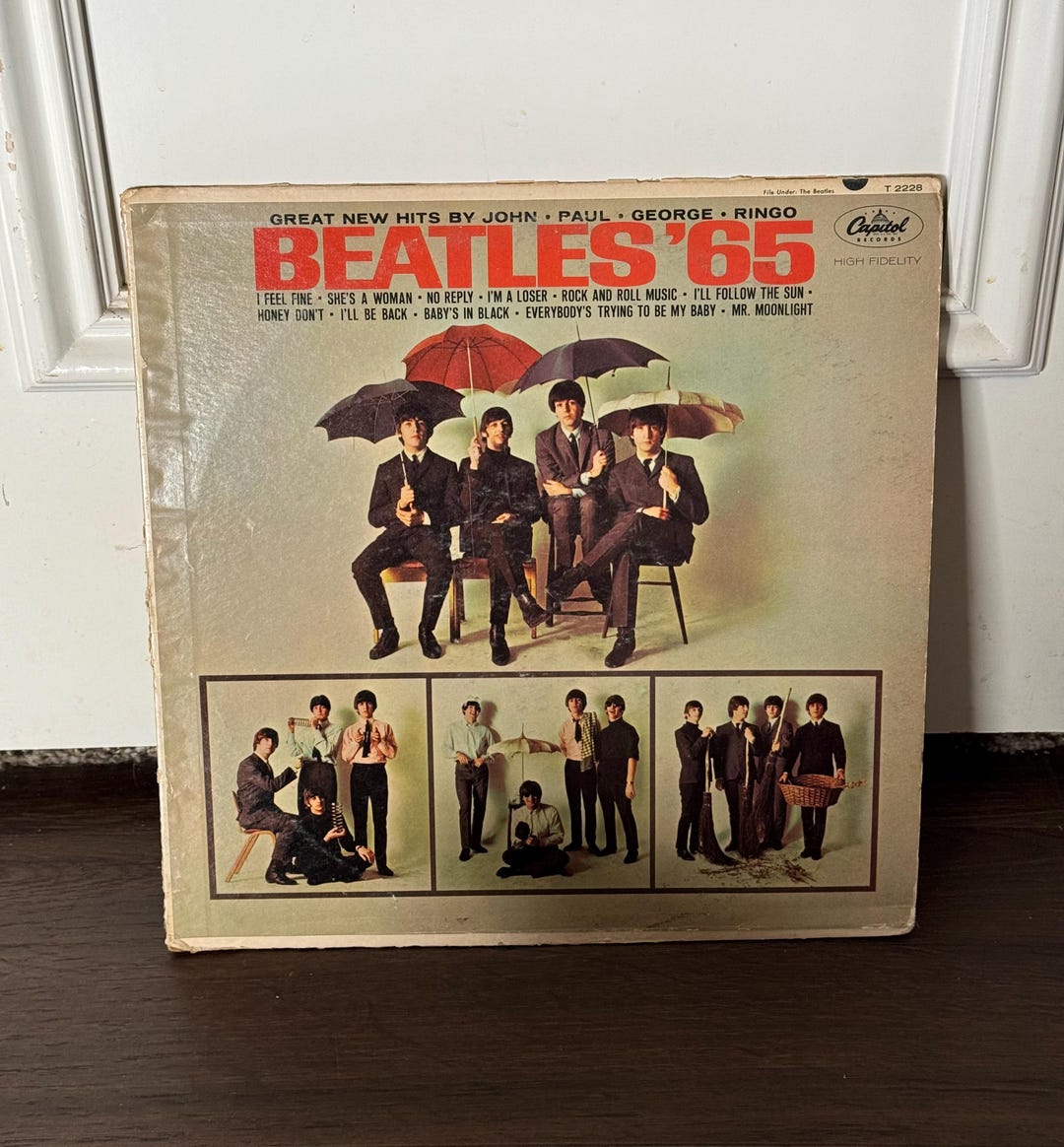 Vintage 1960s the Beatles 65 Vinyl Record LP Classic Rock Collectible ...