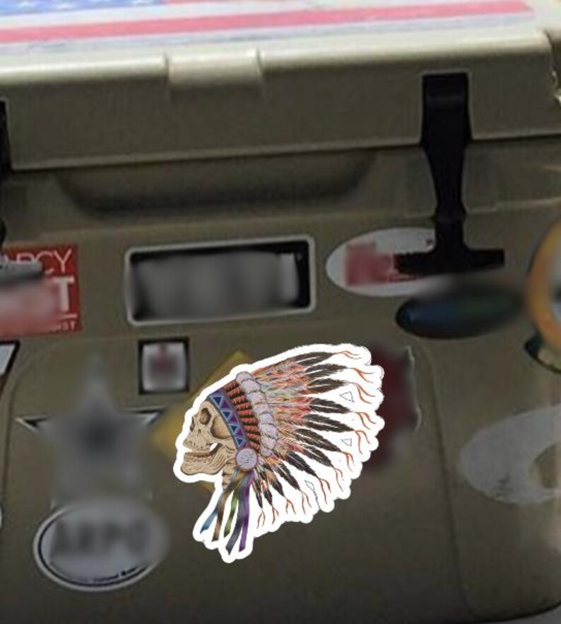 The Grateful Native 4' Decal Deadhead Sticker, Vinyl 2 Left Skulls ...
