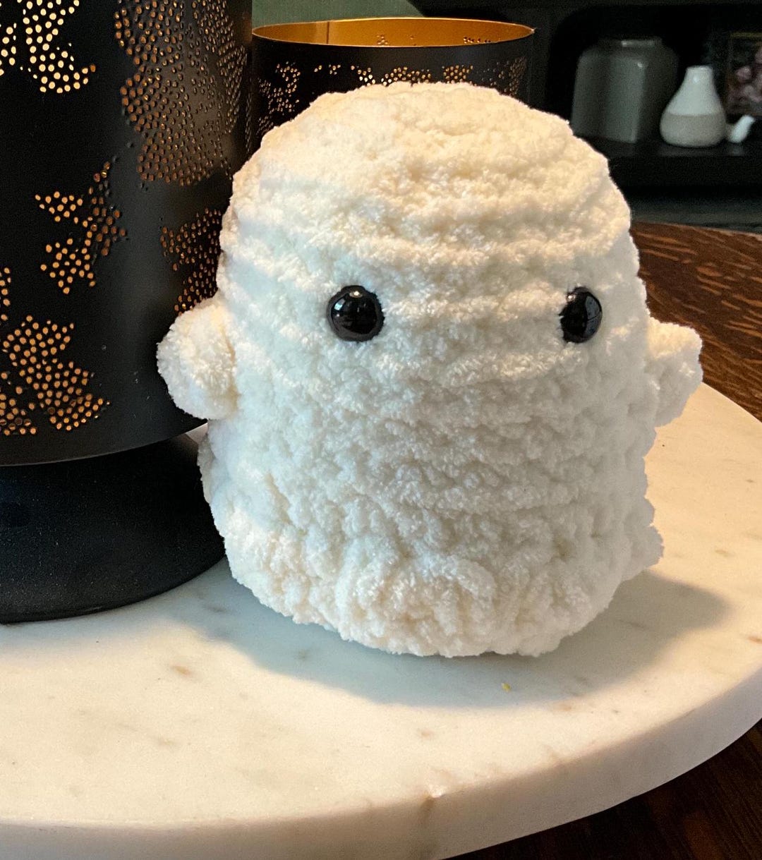 Gus the Ghost - an Adorable Little Ghost. Soft, White Crocheted Ghost ...