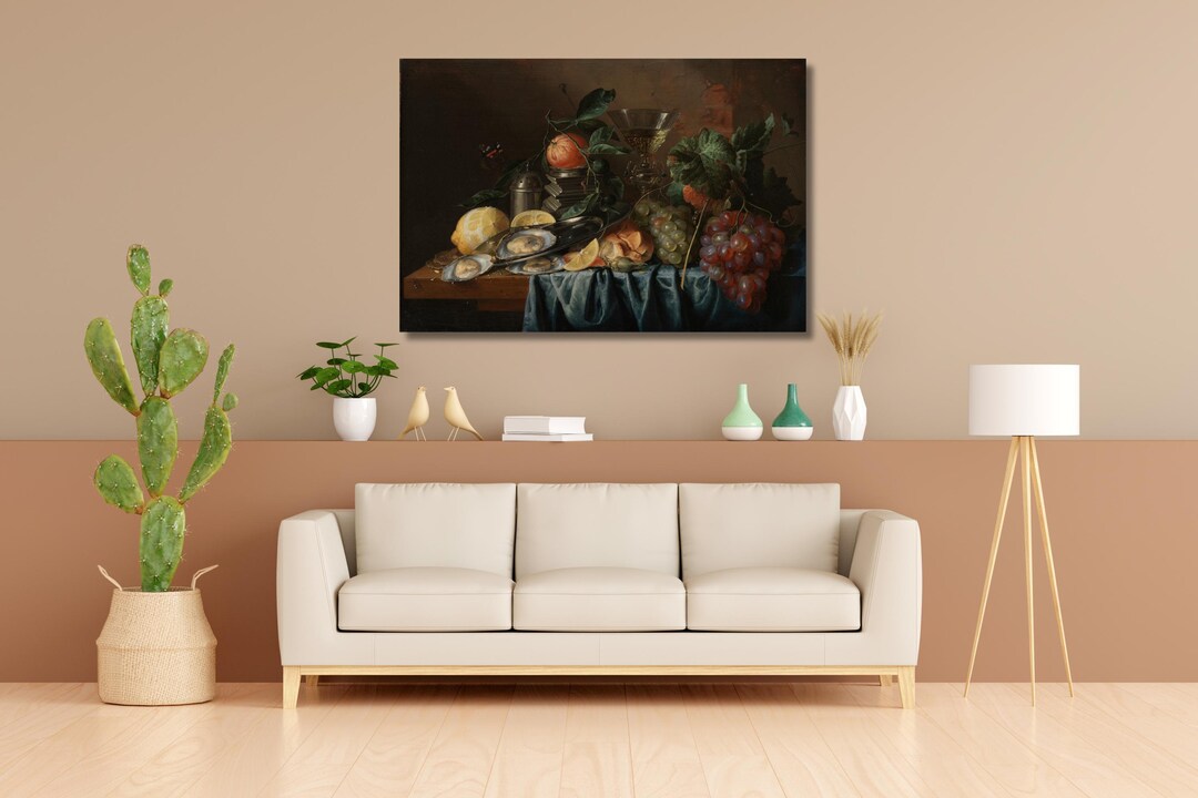 Still Life With Oysters and Grapes by Jan Davidsz De Heem ,fruit Still ...