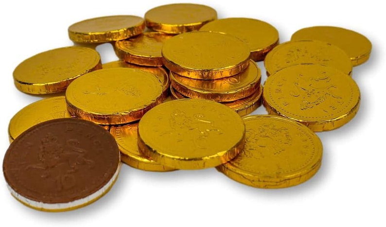 Gold Milk Chocolate Coins 1kg Party / 135 Coins Party Favours - Etsy