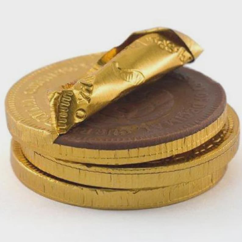 Pirate Gold Milk Chocolate Coins 1kg / 135 X Coins - Ideal for Party ...