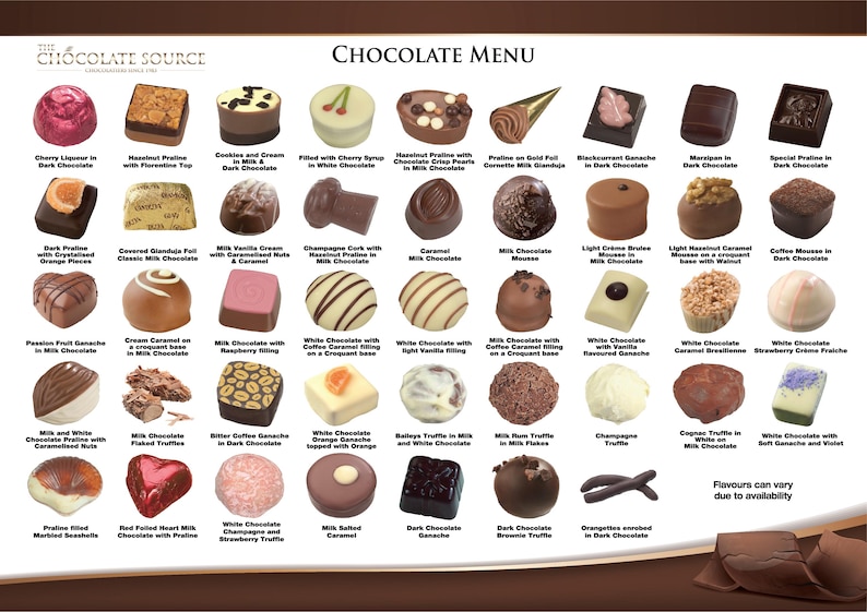 Belgian Chocolate Box 25 X Assorted Belgian Chocolates in a Luxury Gift ...