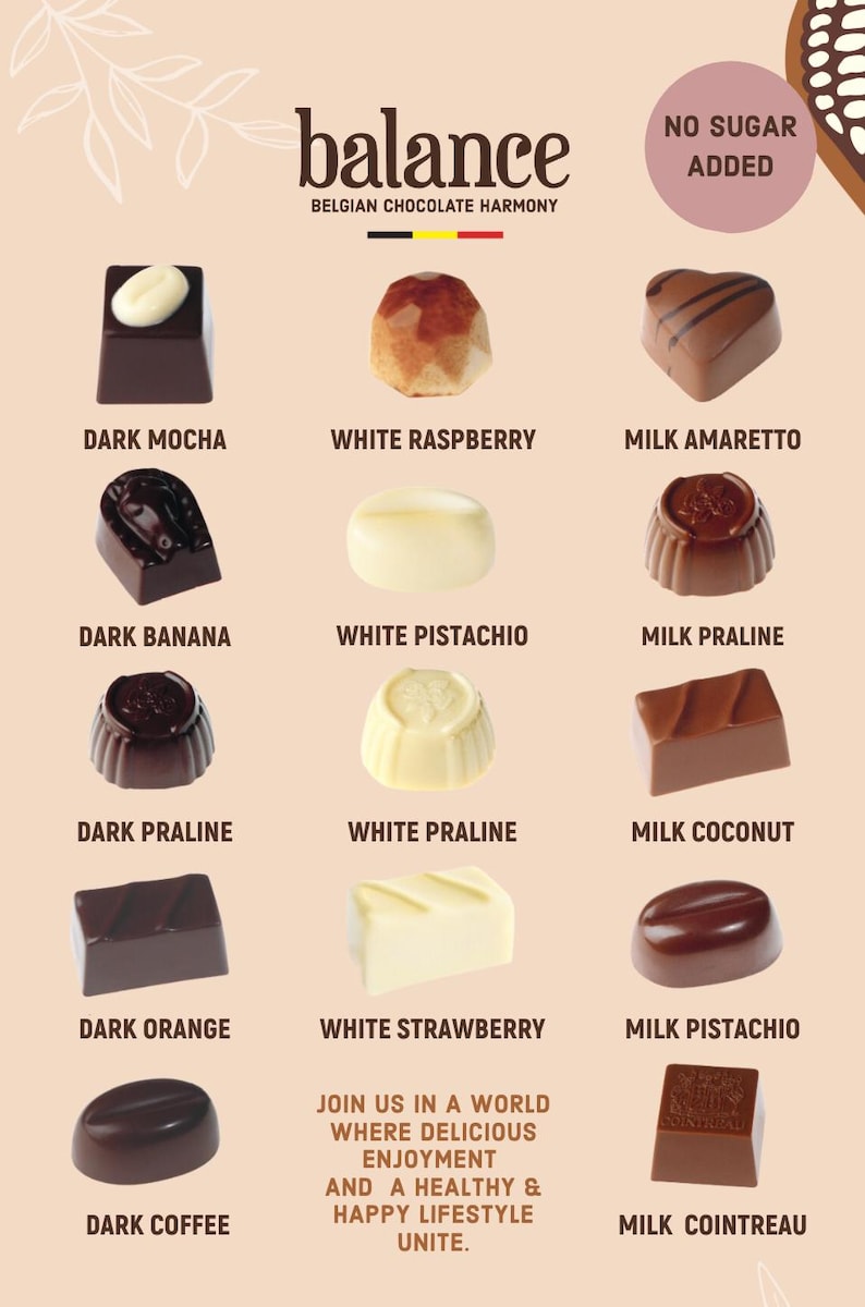 Diabetic Belgian Chocolates in White Gift Box 200g 16-17 Individual ...