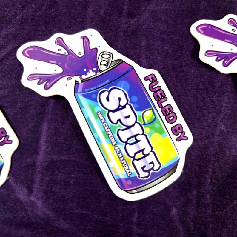 Fueled by Spite Sticker | Funny Soda Can, Laptop Decal - Etsy