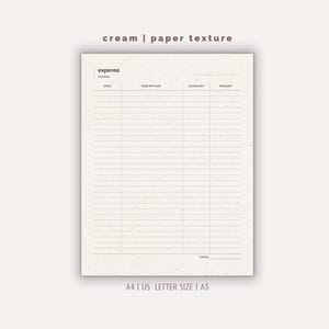 Expense Tracker Sheet Printable PDF Template Digital Expense Tracker ...