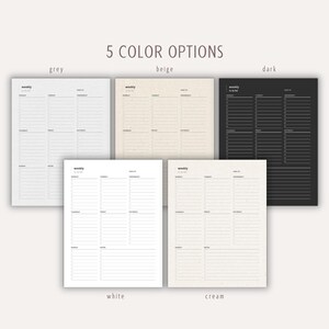 Weekly To-do List Printable Task Organizer Goal Tracker Productivity ...