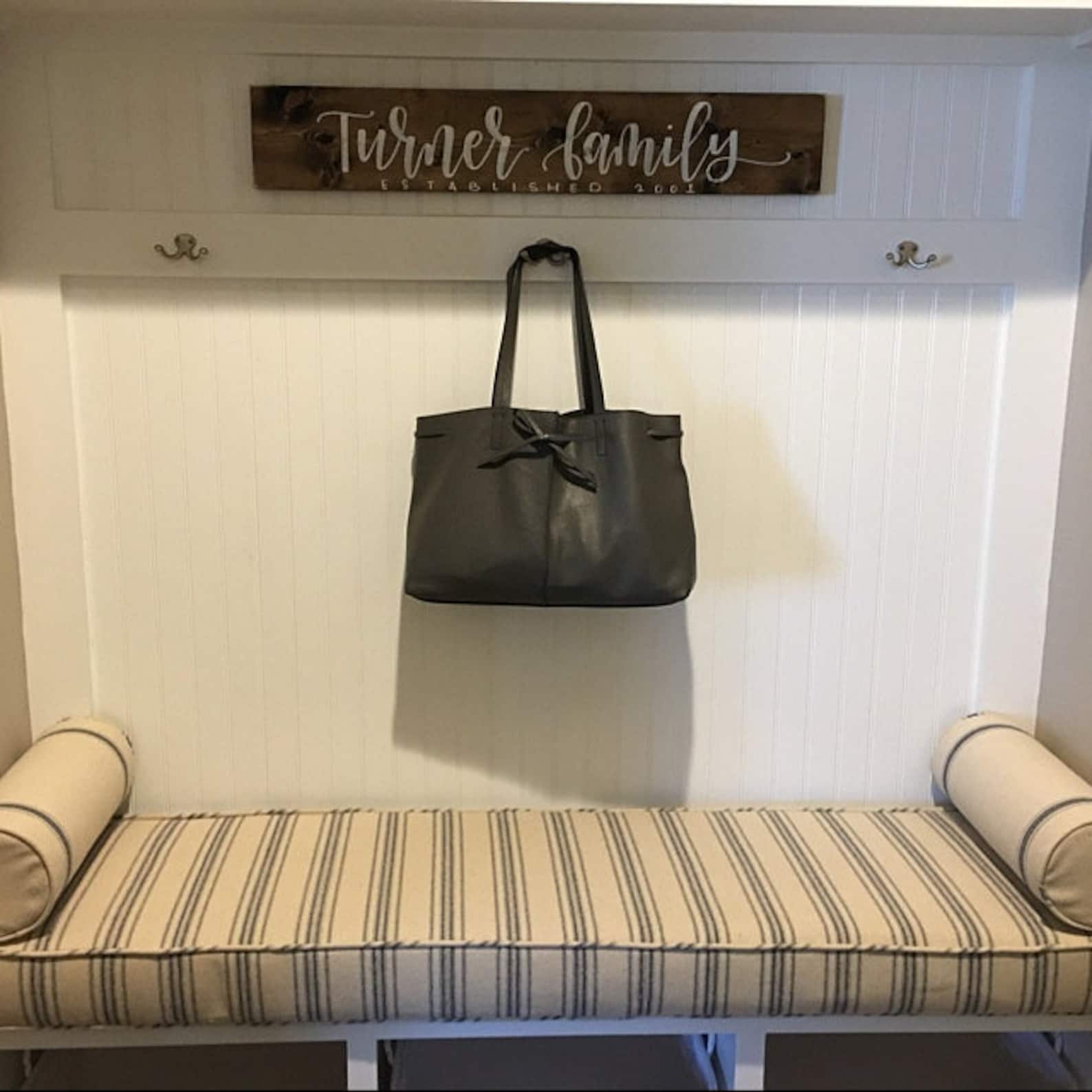 EXAMPLE- Custom Bench Cushion and Matching Bolster Pillows - Etsy