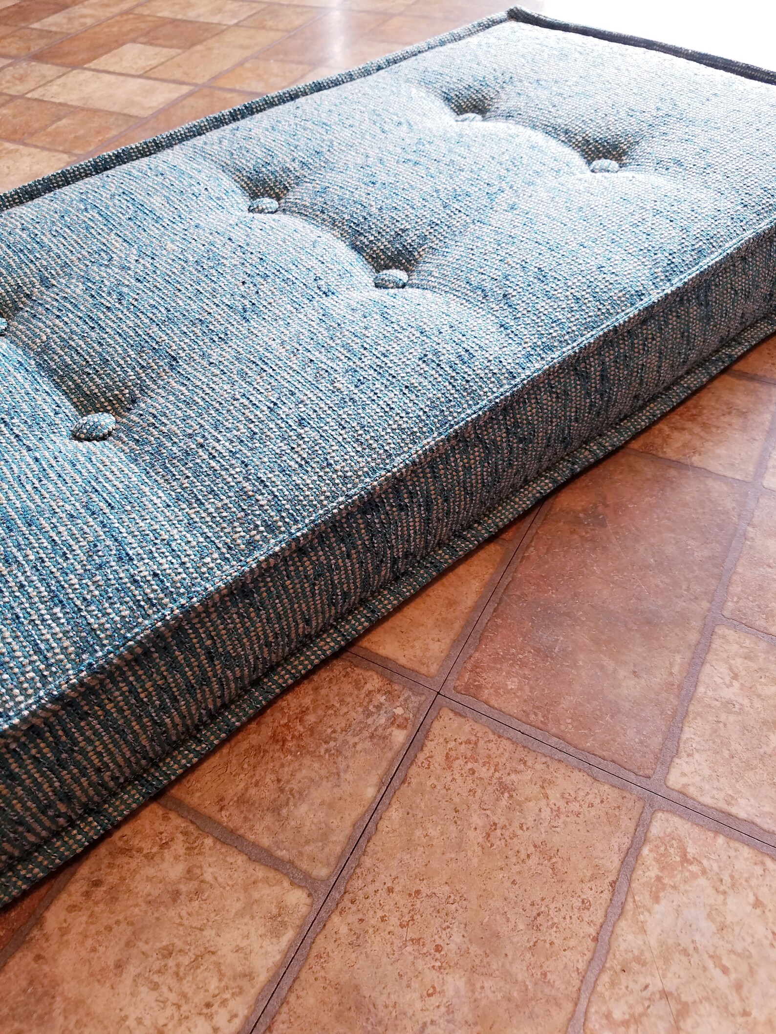 Custom French Seam Style Cushion With Buttons EXAMPLE - Etsy