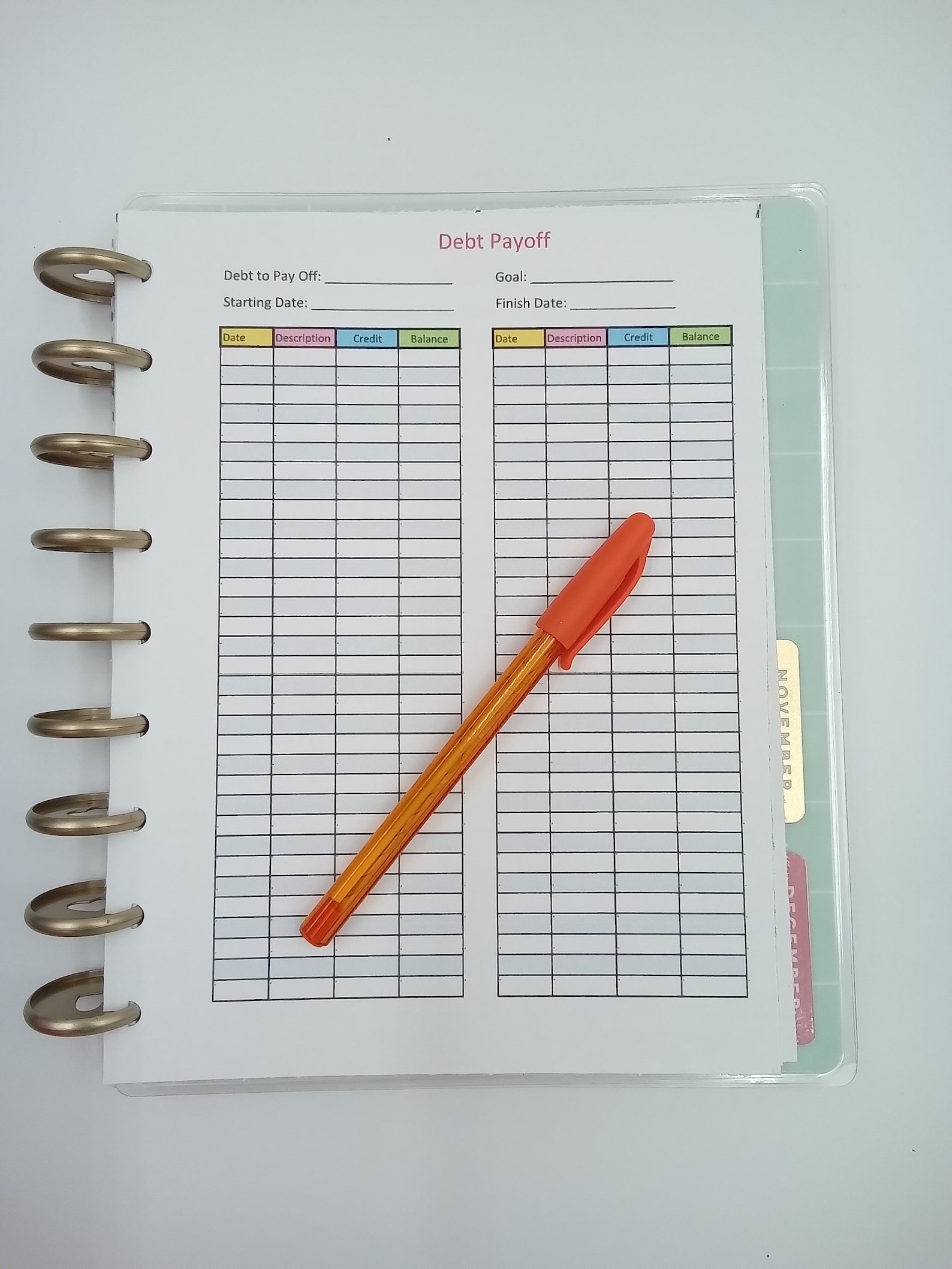 Printable Debt Payoff Tracker Digital Download Printable Great for ...