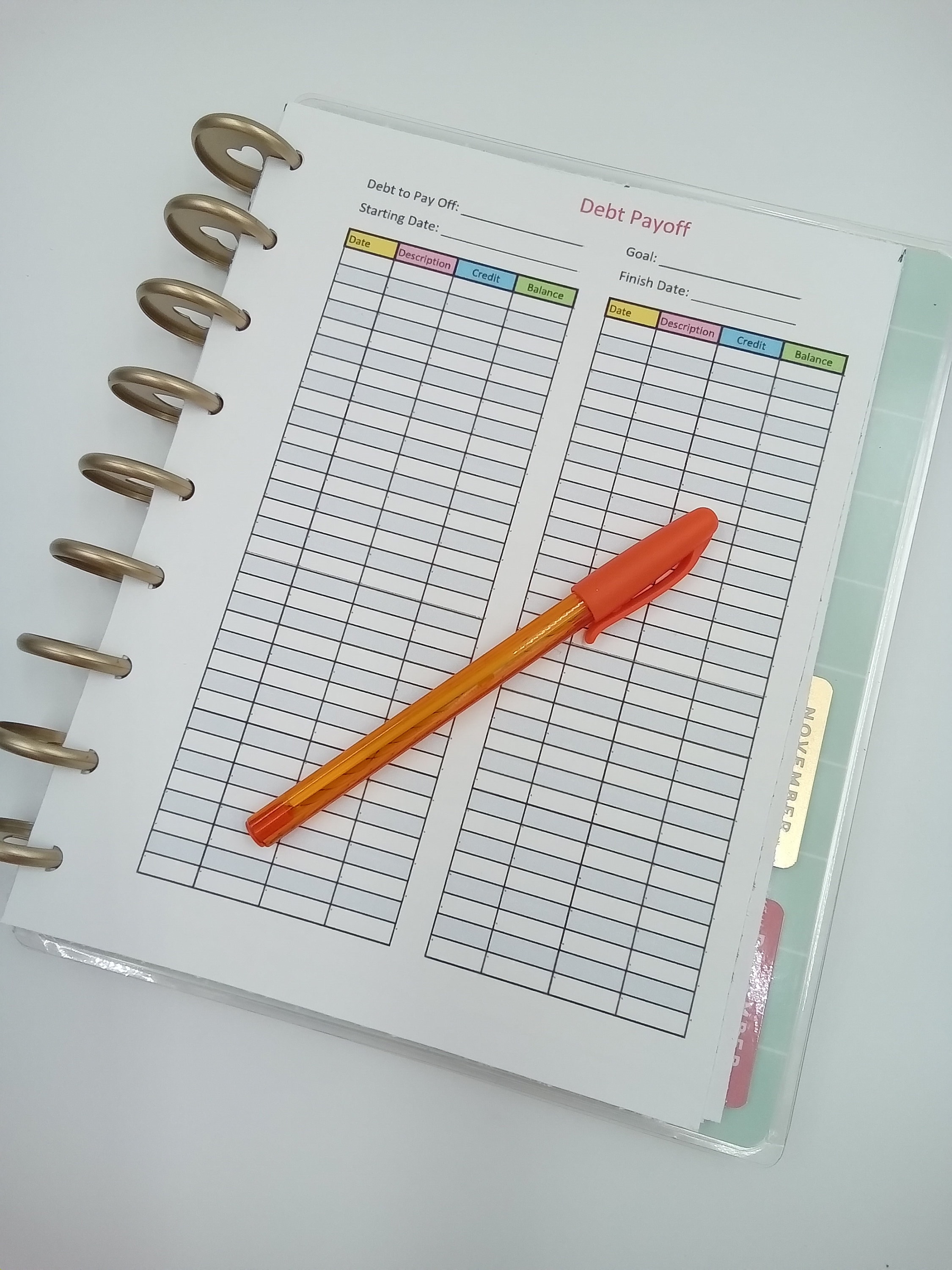 Printable Debt Payoff Tracker Digital Download Printable Great for ...