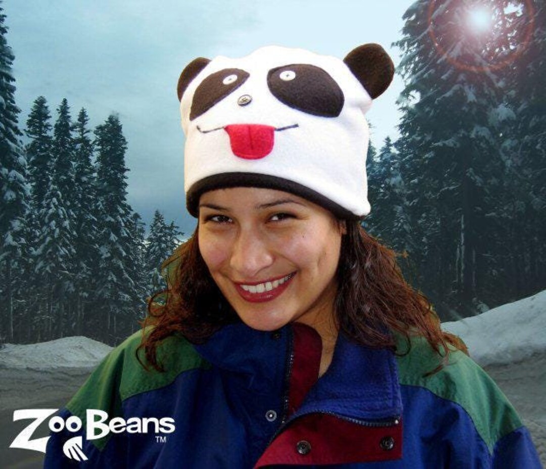 Panda Beanie | Black and White | Cozy and Warm | Winter Hats | Family ...