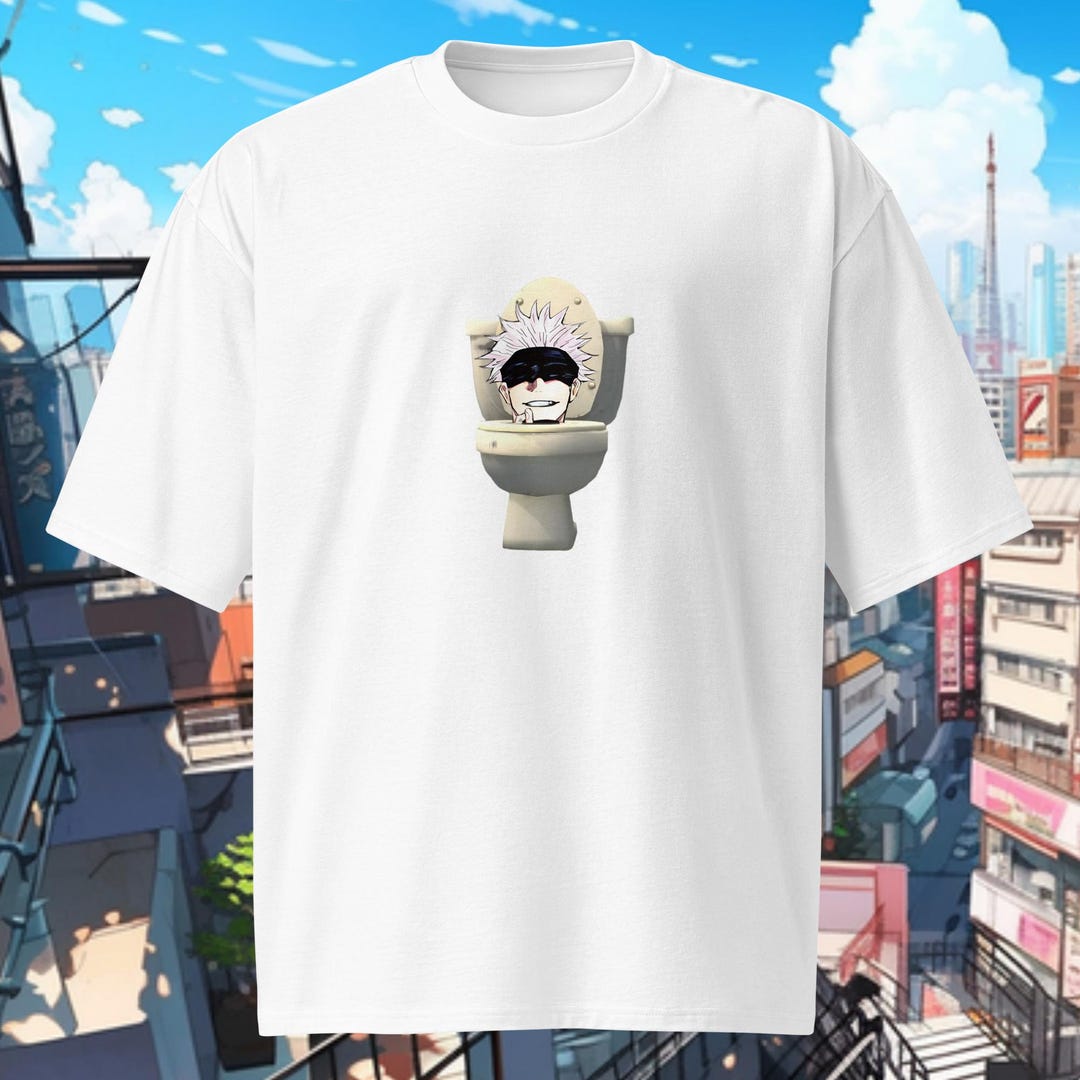 Skibidi Gojo Oversized Heavyweight T-shirt // Jujutsu Kaisen // Meme ...