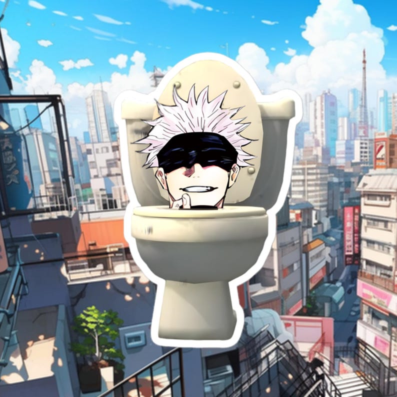 Skibidi Gojo // Jujutsu Kaisen // Meme Sticker // Jjk // Anime Goods ...