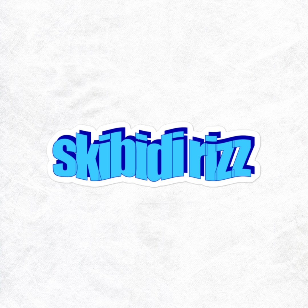 Skibidi Rizz Vinyl Sticker // Meme Sticker // Skibidi Toilet // Retro ...